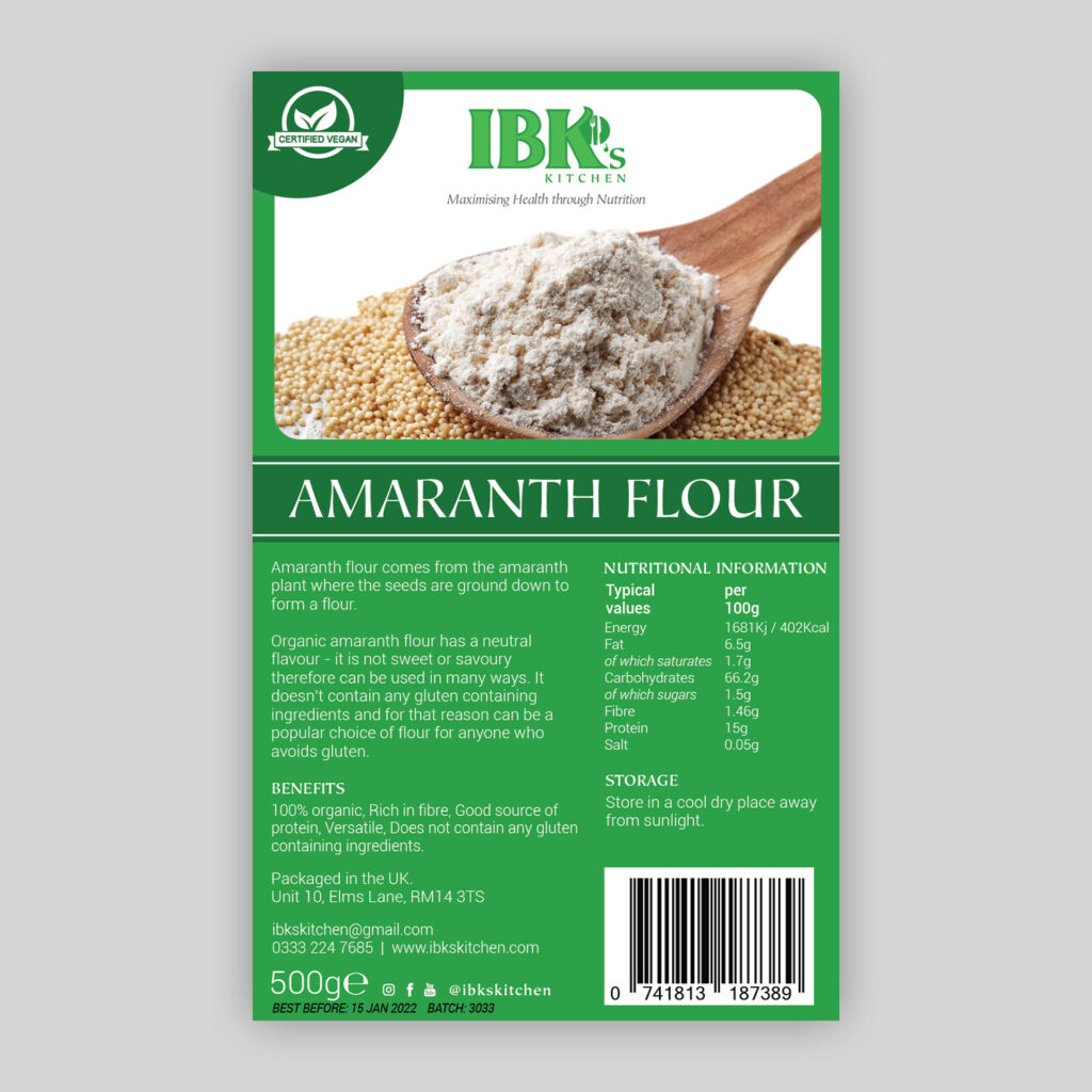 Amaranth Flour – IBK's Kitchen